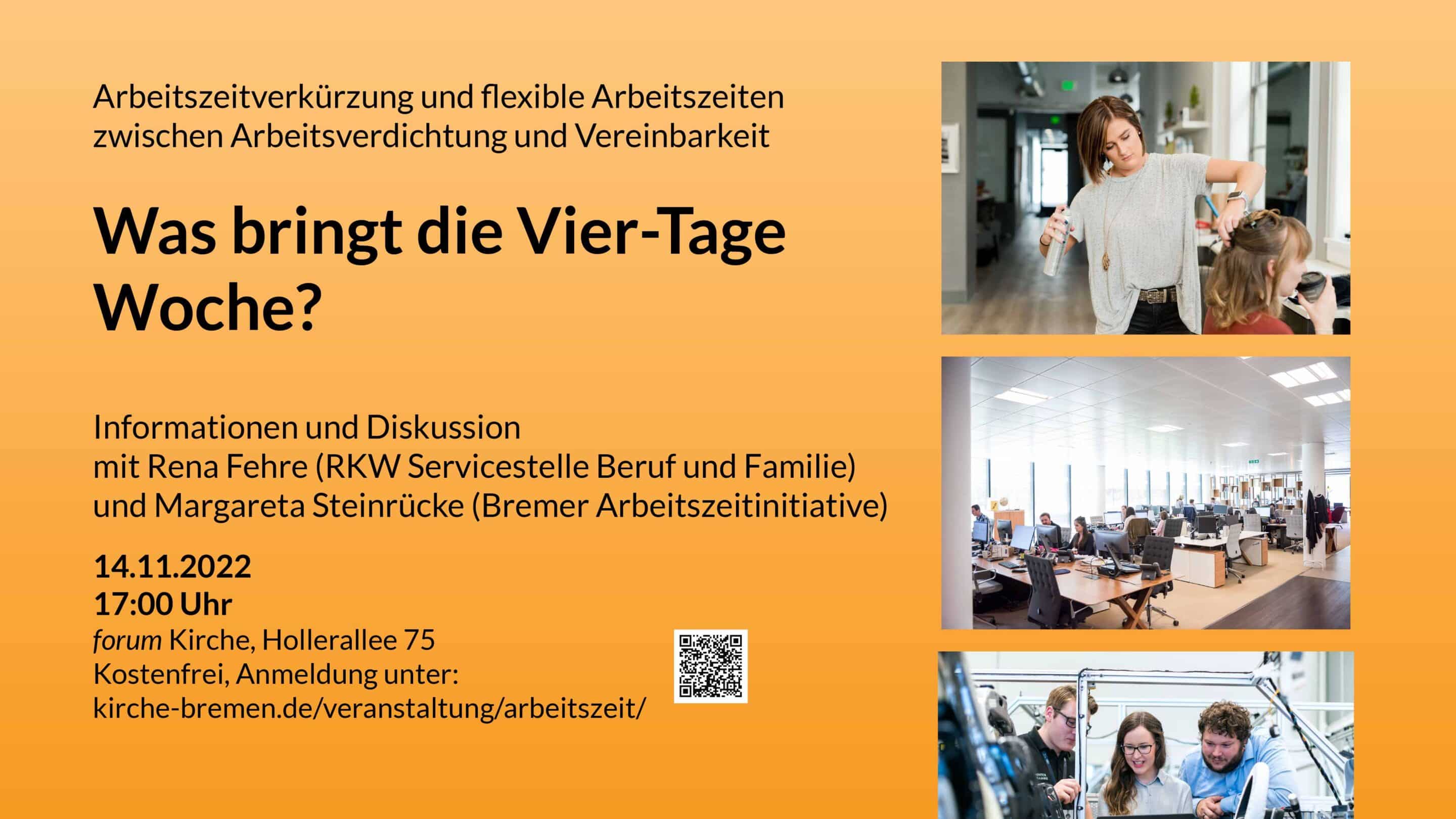 Was bringt die Vier-Tage-Woche? - Ev. Verband Kirche Wirtschaft Arbeitswelt